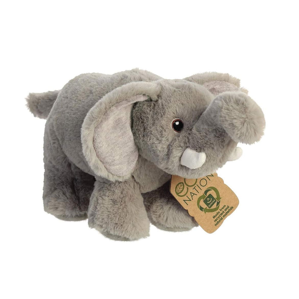 Aurora Eco Nation Elephant Plush Toy - 8.5In